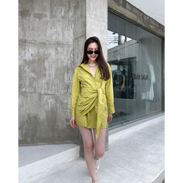 Jual Xie Dress Casual Simple Basic Elegant Mewah Kerah Kerja Kantor ...