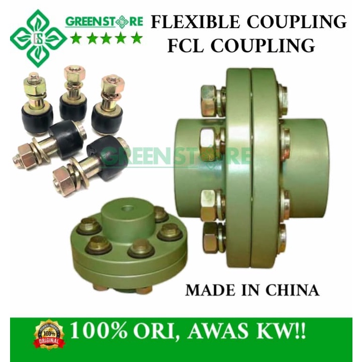 Jual FCL-125 FLEXIBLE COUPLING MAX BORE 32mm HARGA TERJANGKAU ORIGINAL ...