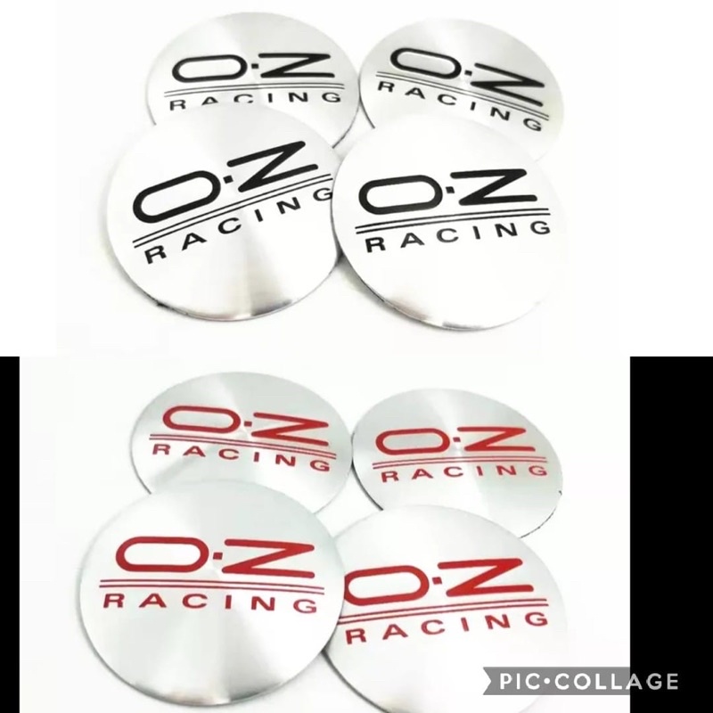 Jual sticker dop OZ racing isi 4 pc warna dasar SILVER almunium stiker ...