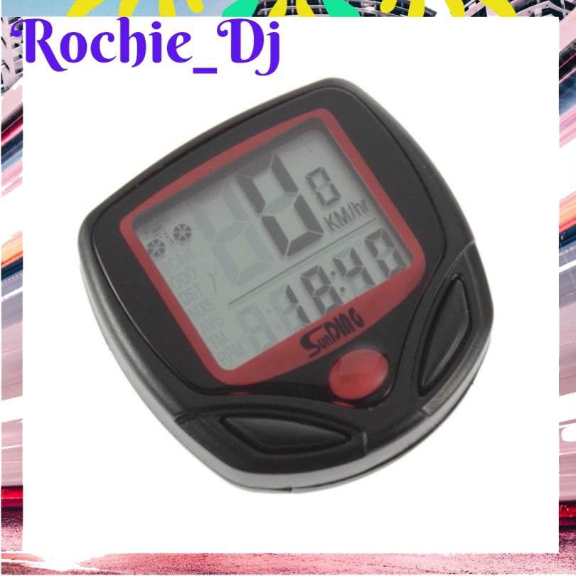 Jual SUNDING SPEEDOMETER SEPEDA 14 FUNCTION LCD DISPLAY BICYCLE - SD ...