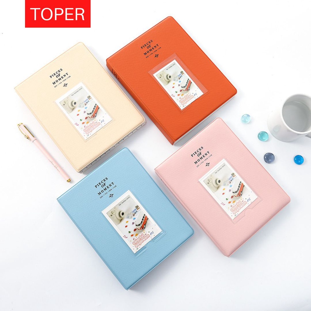 Jual TOPER Photo Album 64 Slot Card Polaroid Album Foto Mini 3 inch ...