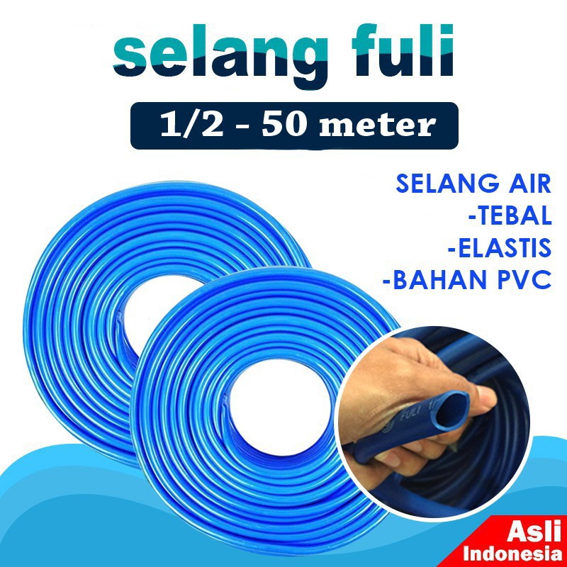 Jual MONO Selang Air 50 Meter 1/2 Inch Selang Air Elastis DOP Selang Air Cuci Motor Mobil Selang ...