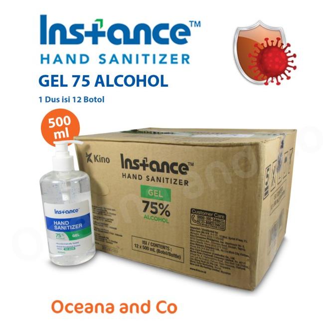 Jual Instance Hand Sanitizer Gel 500 ml 1 DUS ISI 12 PCS | Shopee Indonesia