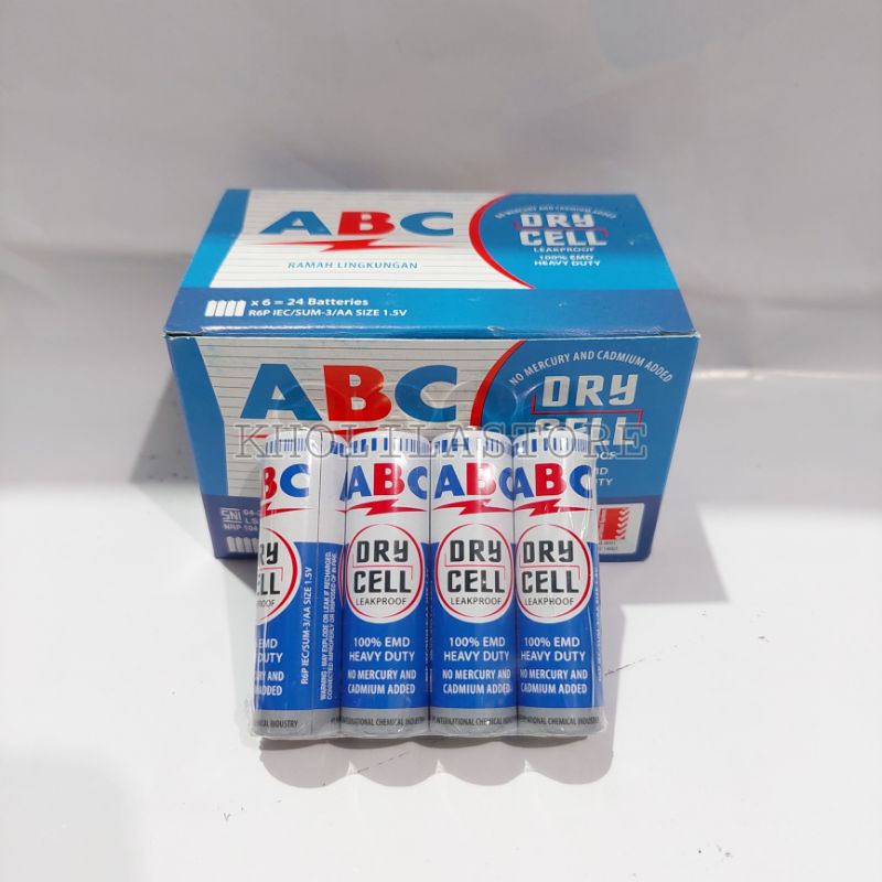 Jual Baterai Jam ABC AA Biru 1.5V isi 24 pcs | Shopee Indonesia