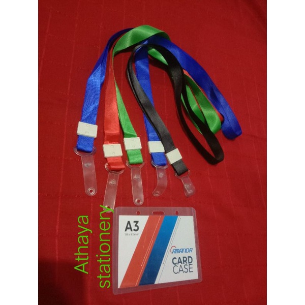 Jual Tali pita 2 cm+ID card case A3(landscape) | Shopee Indonesia