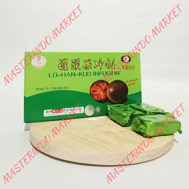 Jual 1PAK LO HAN KUO INFUSION ISI 12 KOTAK KECIL OBAT PANAS DALAM ...