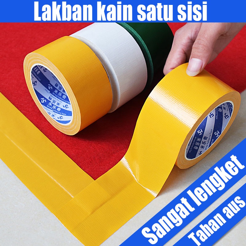 Jual LAKBAN KAIN HITAM Cloth Tape Lakban Jilid Solasi Kain Lakban Kuat ...