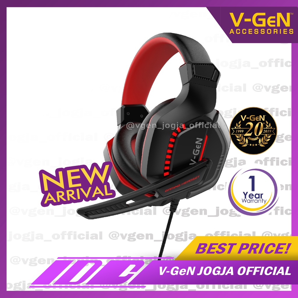 Jual Headset Gaming V-GeN VHD1-02 HIFI Sound VGEN | Shopee Indonesia