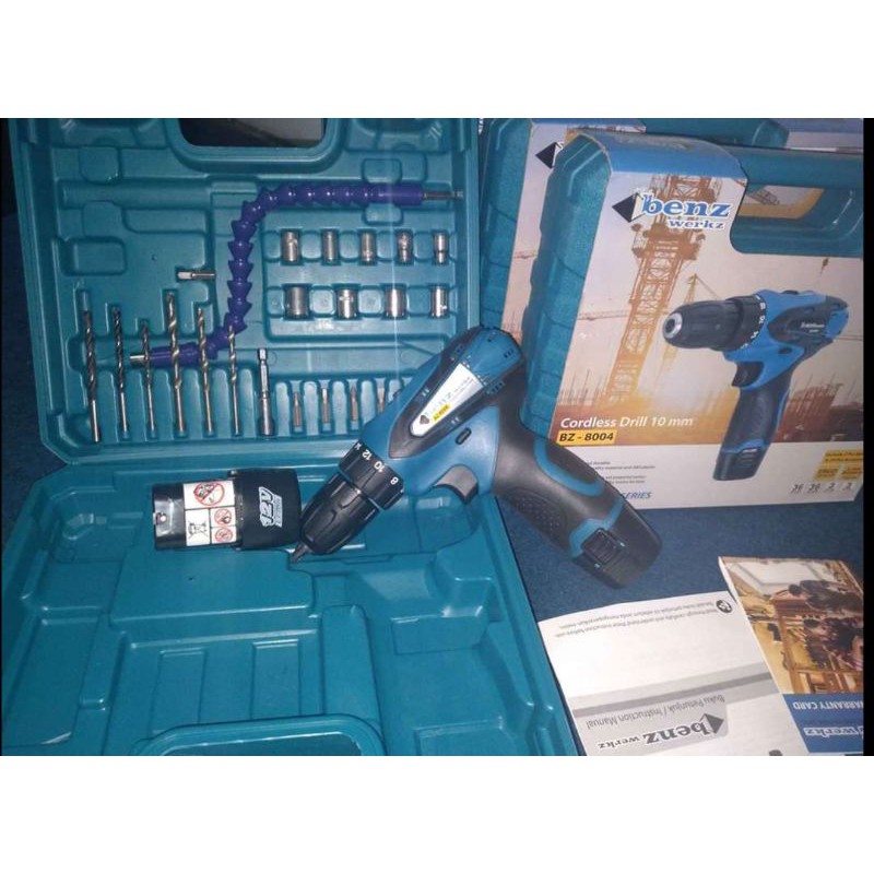 Jual Mesin bor baterai benz 12 volt tipe 8004/ bor cordless 12 volt ...
