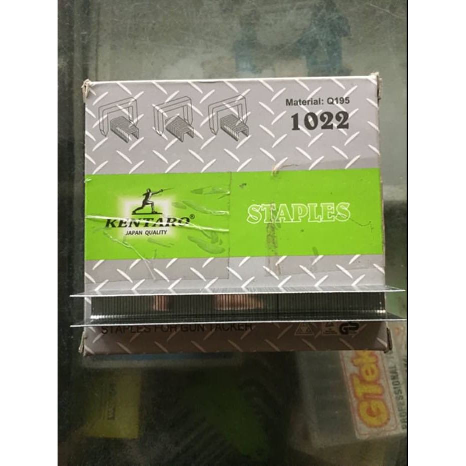 Jual KENTARO 1022 refill mesin staples tembak 1022J isi paku tembak U ...
