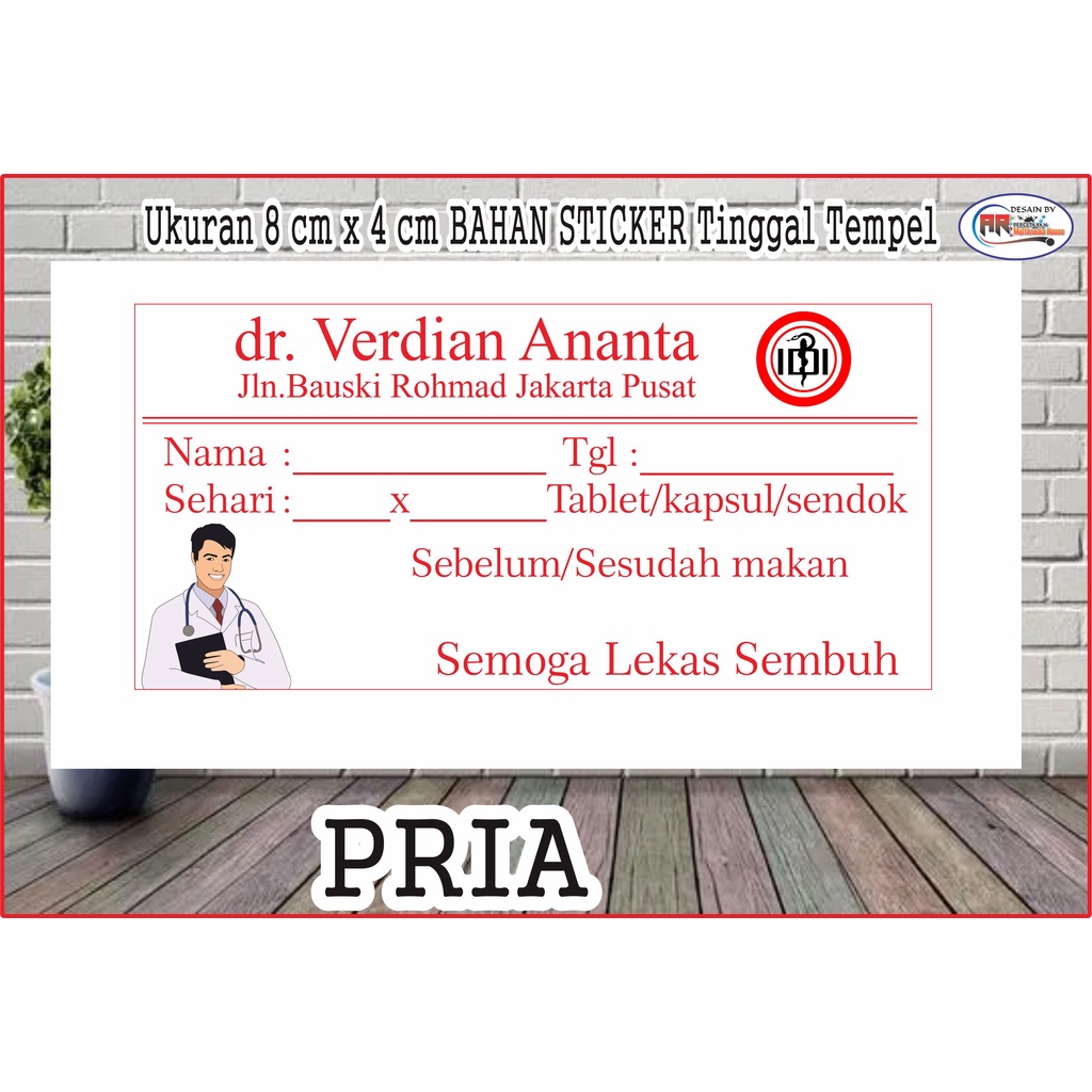 Jual LABEL OBAT TABLET, LABEL STIKER OBAT, LABEL TABLET, ETIKET OBAT ...