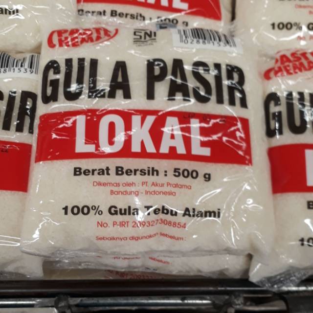 Jual gULA PASIR lokal dikemas dari bandung 500gr. Monggo gera diorder ...