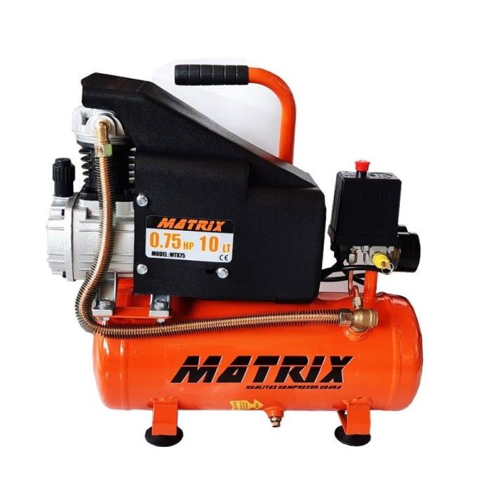 Jual Kompresor Angin MATRIX MTX75 / Air Compressor MATRIX 3/4Hp 10L MTX ...
