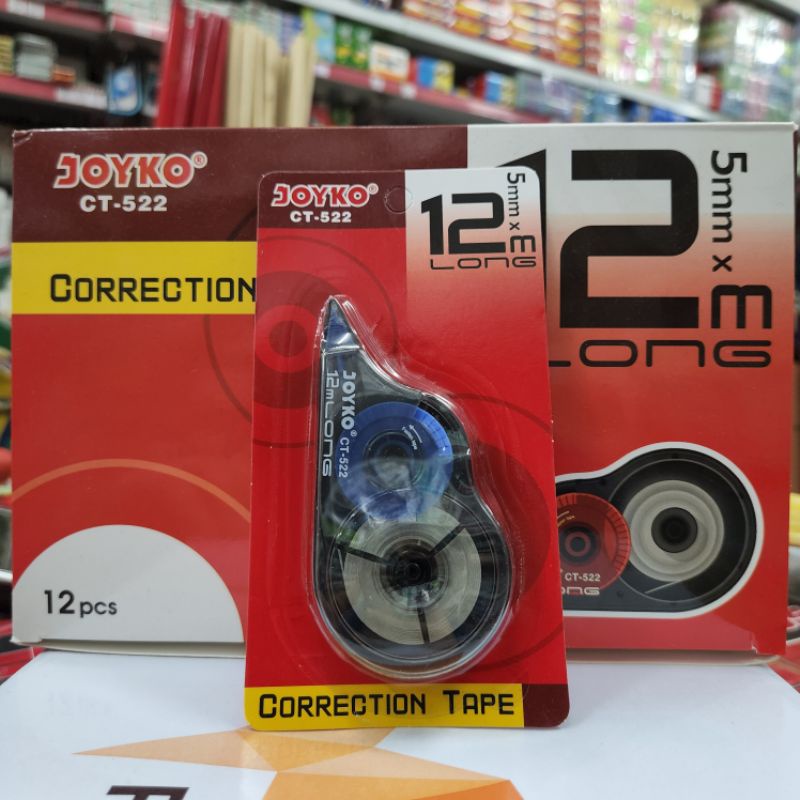 Jual Correction Tape Joyko CT522 / Tipex Kertas CT 522 / Tip ex Kering ...