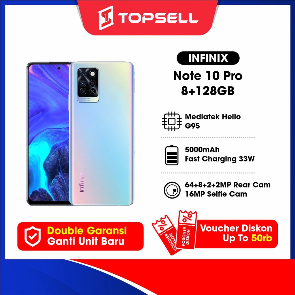Jual Infinix Note 10 Pro 6/64GB Garansi Resmi 12 Bulan Gratis Asuransi ...