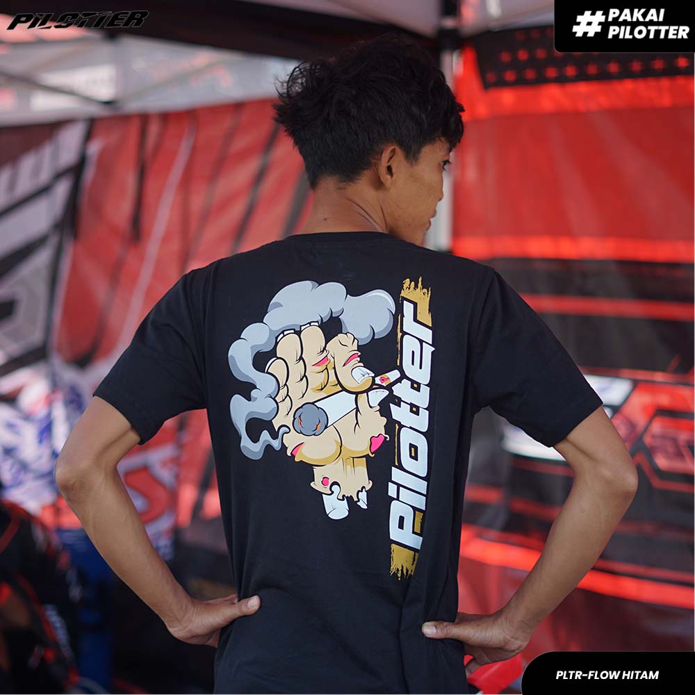Jual Pilotter Kaos Handsmoke Original Free Sticker | Shopee Indonesia