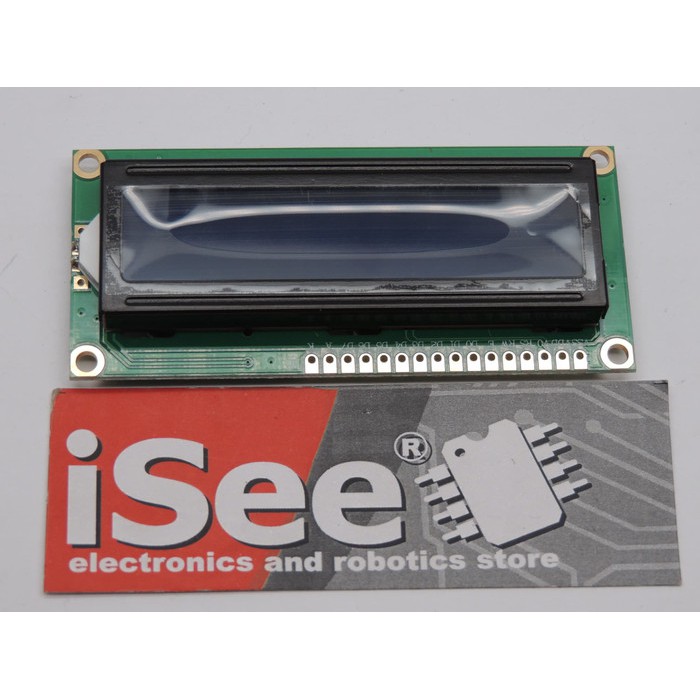 Jual LCD karakter character 16 x 2 blue color backlight 16x2 BIRU 1602 ...