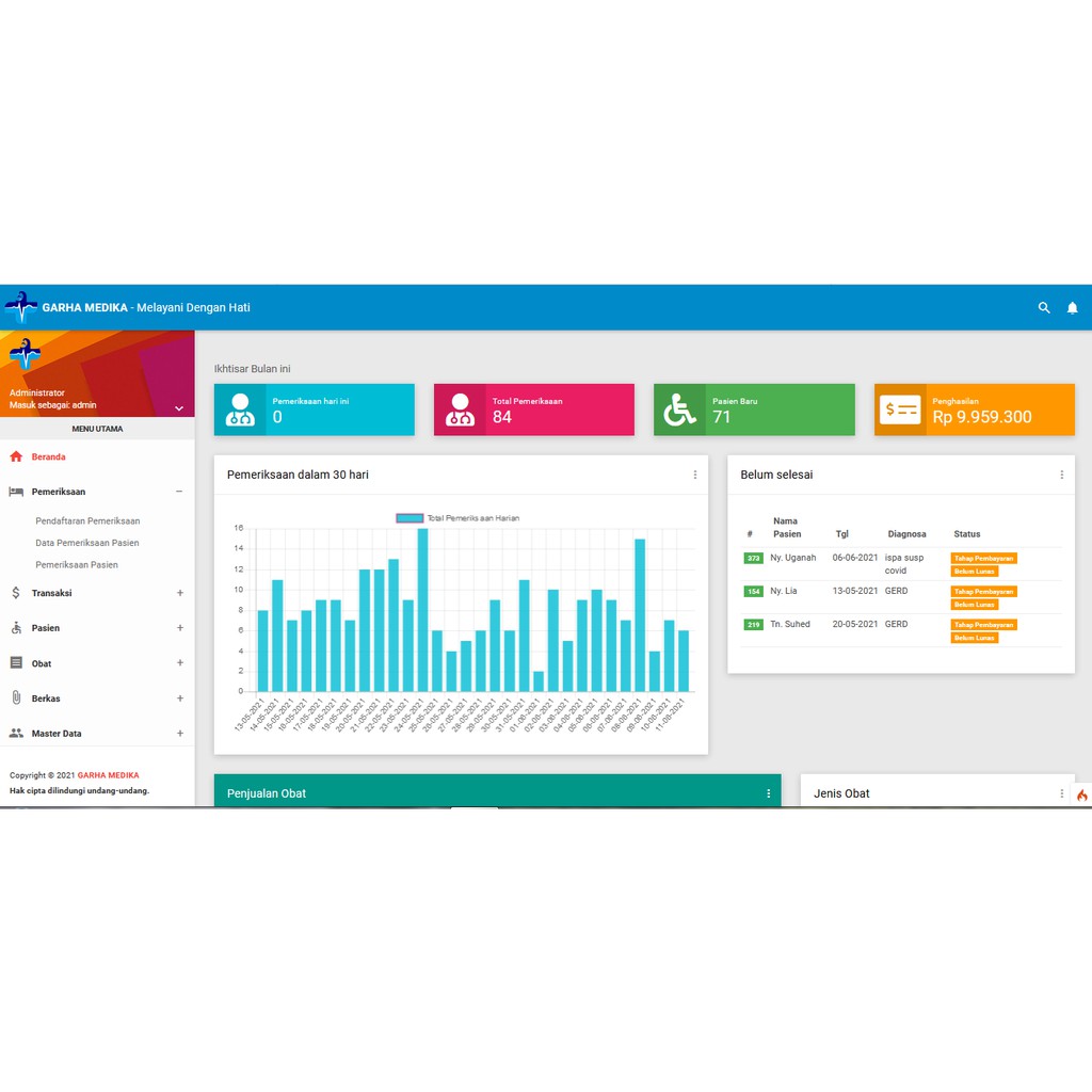 Jual Aplikasi Klinik / Praktek Dokter - Rekam Medis / CPPT / Obat ...