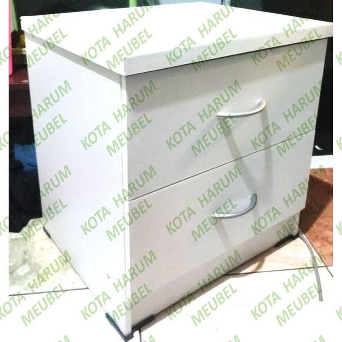 Jual SALE RAK LACI DOKUMEN 2 LACI MEJA KECIL PUTIH MINIMALIS BANDUNG ...