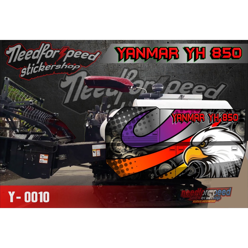 Jual STICKER DECAL YANMAR YH 850 COMBINE PEMANEN PADI | Shopee Indonesia
