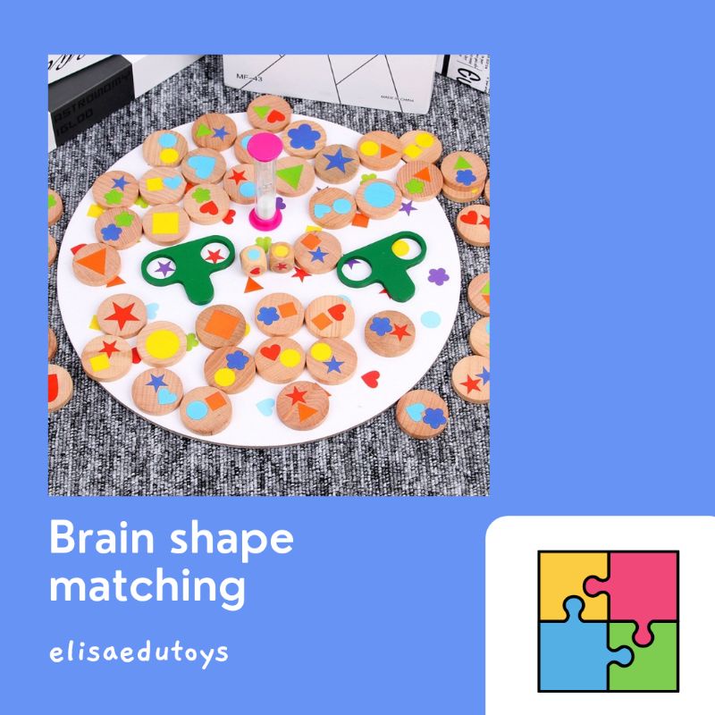 Jual brain shape matching logic game board game | Shopee Indonesia