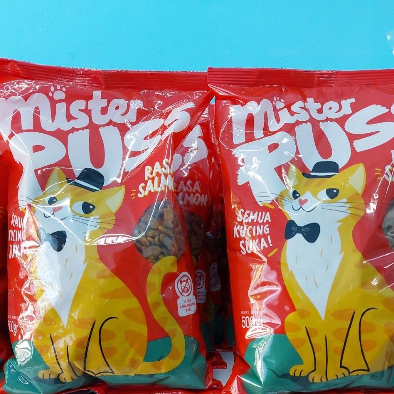 Jual Mister Puss Salmon 500gr | Shopee Indonesia