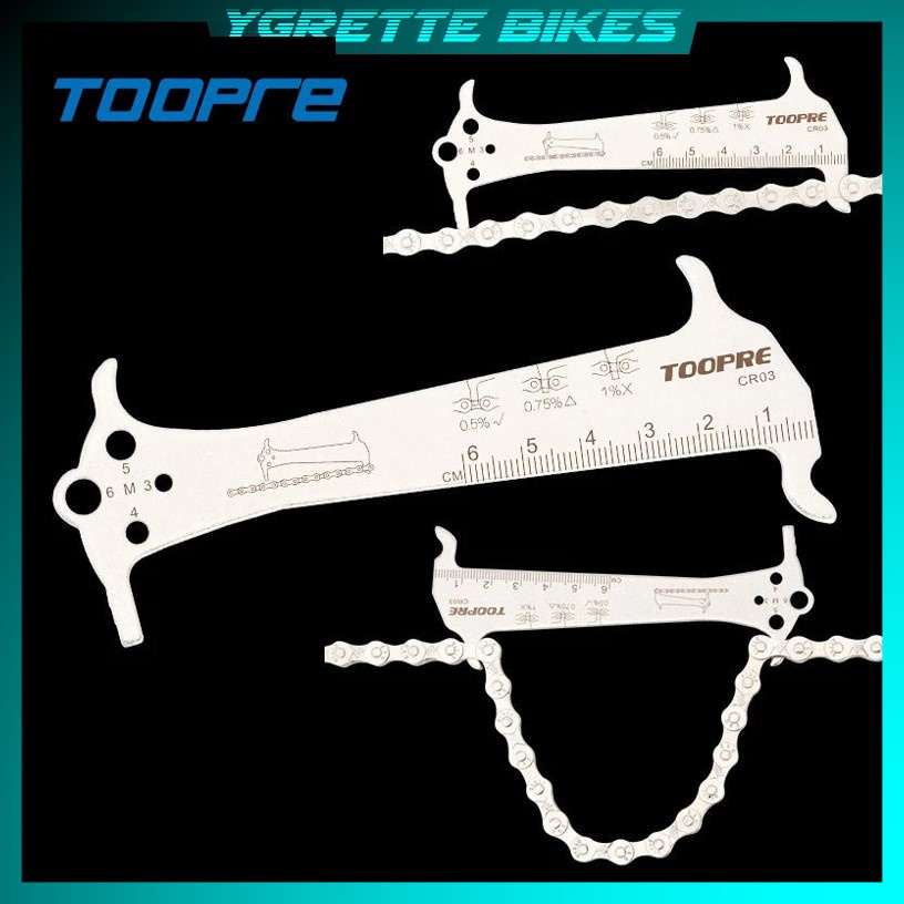 Jual YGRETTE - TOOPRE Bike Chain Wear Indicator Ruler Three-in-one ...