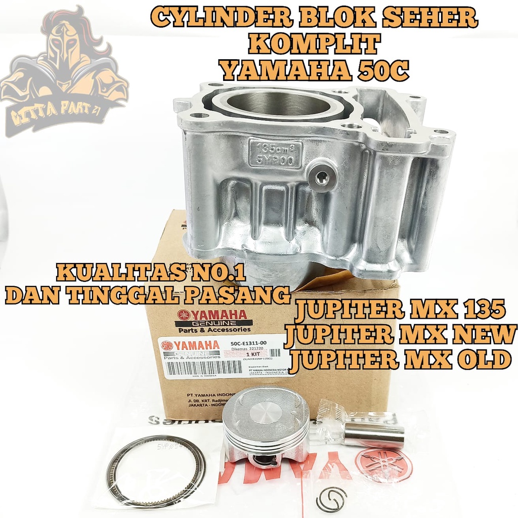 Jual CYLINDER BLOK SEHER PISTON RING KOMPLIT YAMAHA 50C KUALITAS ASLI ORIGINAL YAMAHA YGP ...