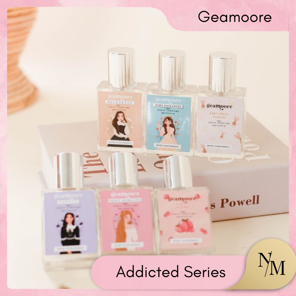 Jual Parfum Geamore Addicted 15 ml Distributor Resmi Spray ready Stok 6 ...