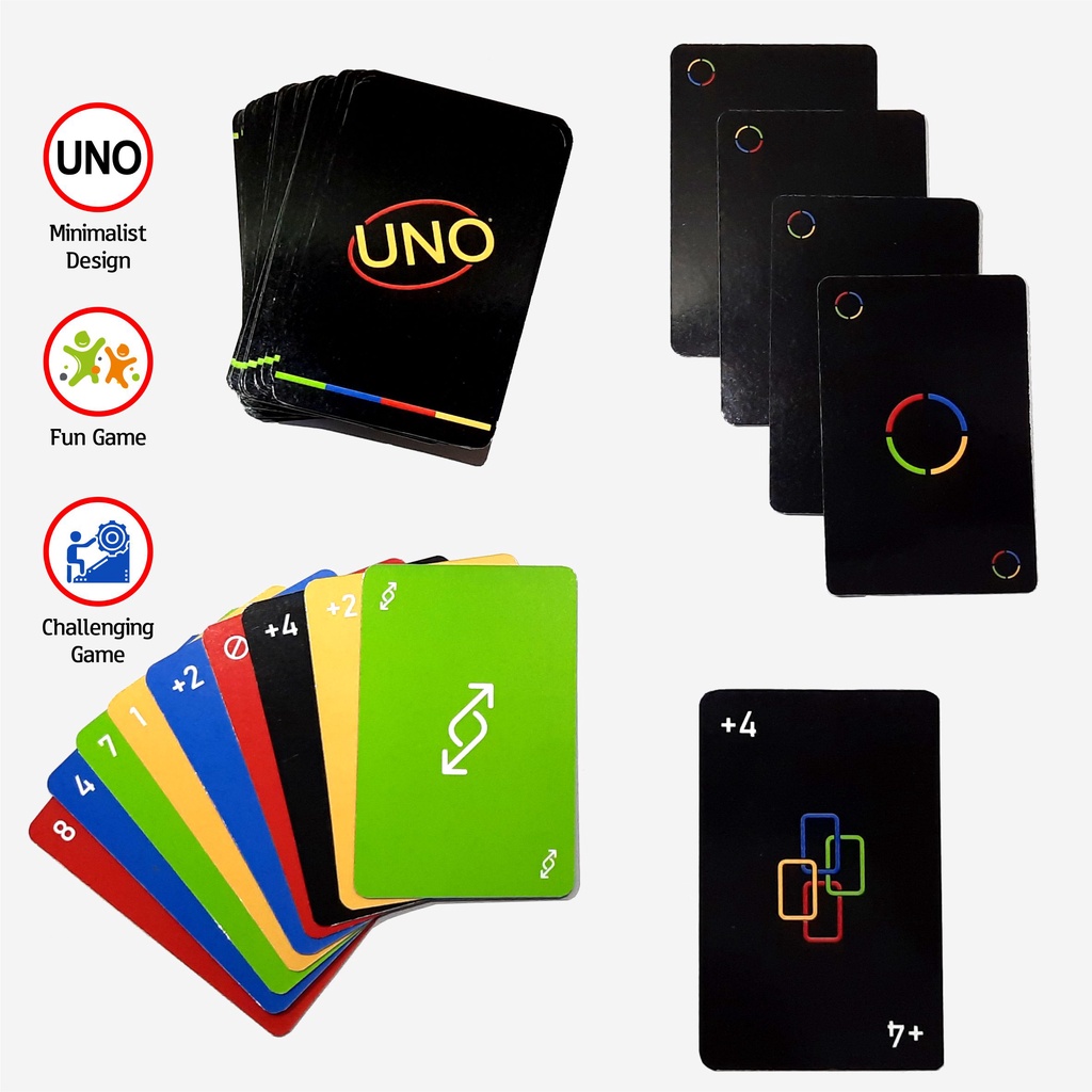 Jual Uno Simple | Uno Minimalista | Uno Black - Spacecraft | Shopee ...