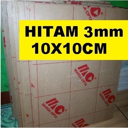 Jual Acrylic Hitam Solid glossy tebal 3mm ukuran 10x10cm | Shopee Indonesia