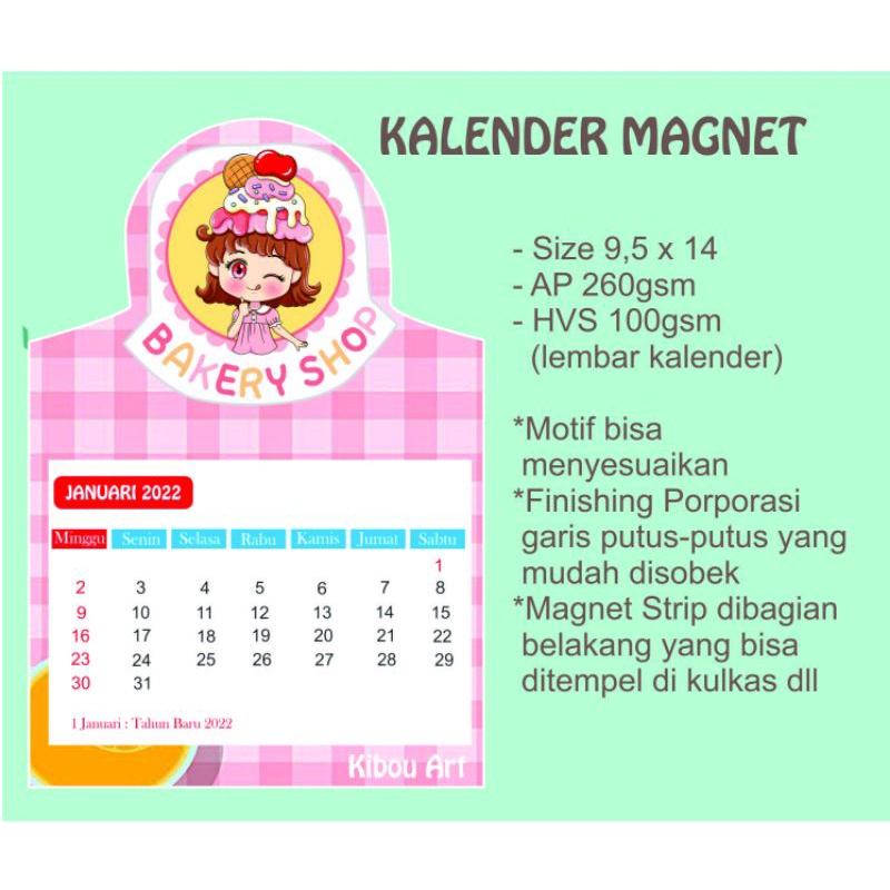 Jual Kalender Magnet Mini | Shopee Indonesia
