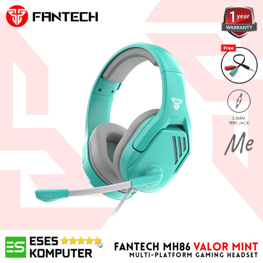 Jual Headset Fantech MH86 MH-86 Valor Mint Edition | Headset Gaming ...