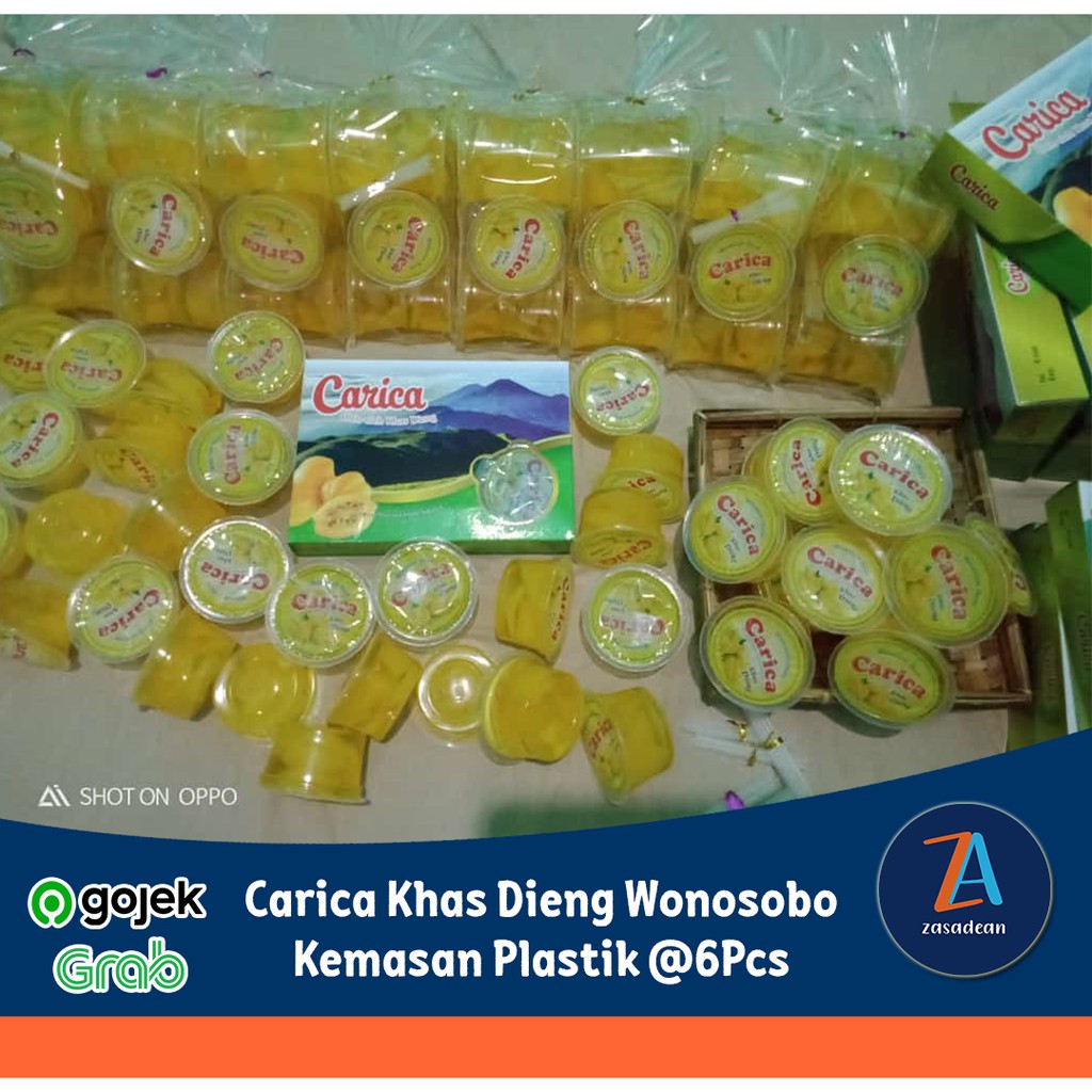 Jual Carica - Manisan Pepaya Carica 1pack isi 6cup-Carica Khas Wonosobo ...