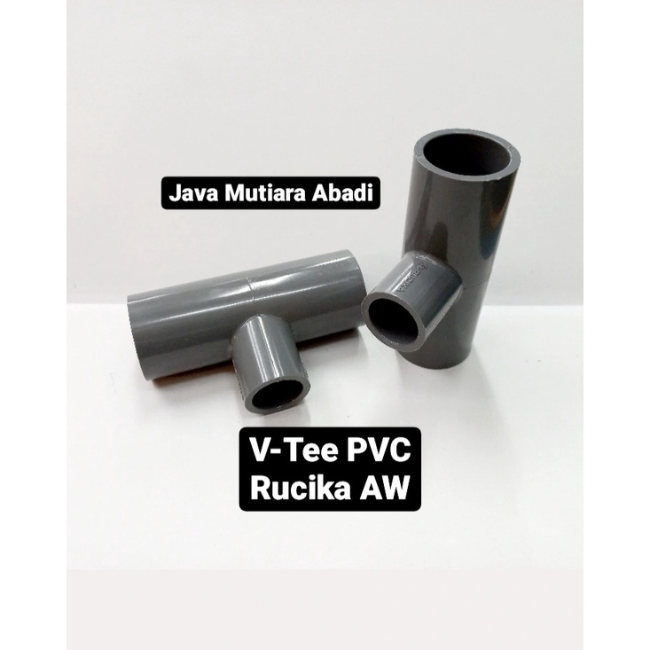 Jual Vlok Tee PVC AW 1 x 1/2'' inch Pralon Reducer Tee PVC Fitting PVC ...