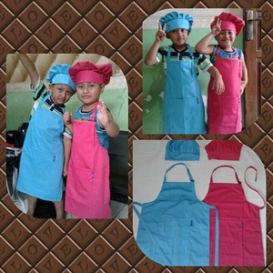 Jual Celemek Apron Anak plus Topi Celemek Anak Lukis Celemek Kitchen ...