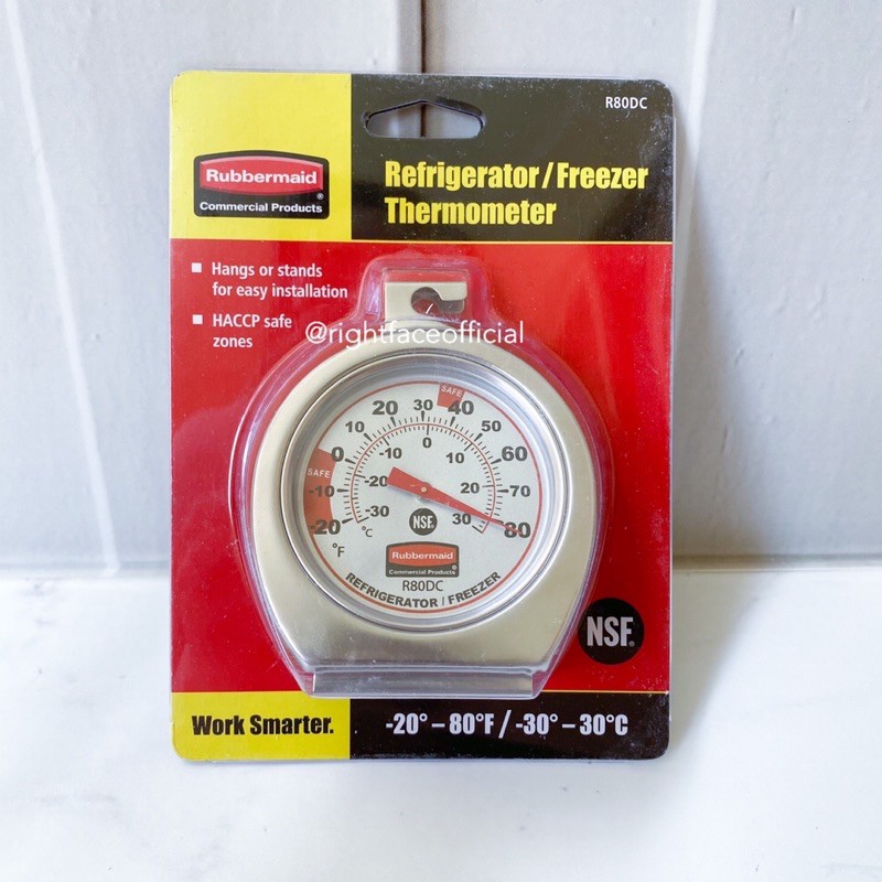Jual Rubbermaid Refrigerator / Freezer Thermometer / Termometer Kulkas ...