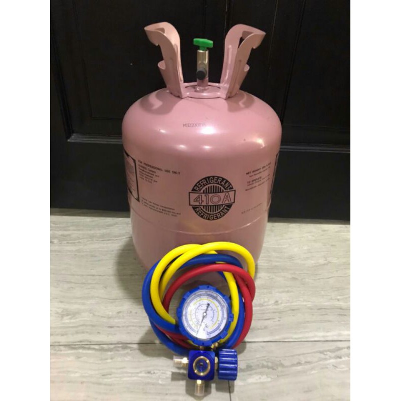 Jual Paket isi freon AC R410 ( refrigrant isi 2 kilo ) | Shopee Indonesia