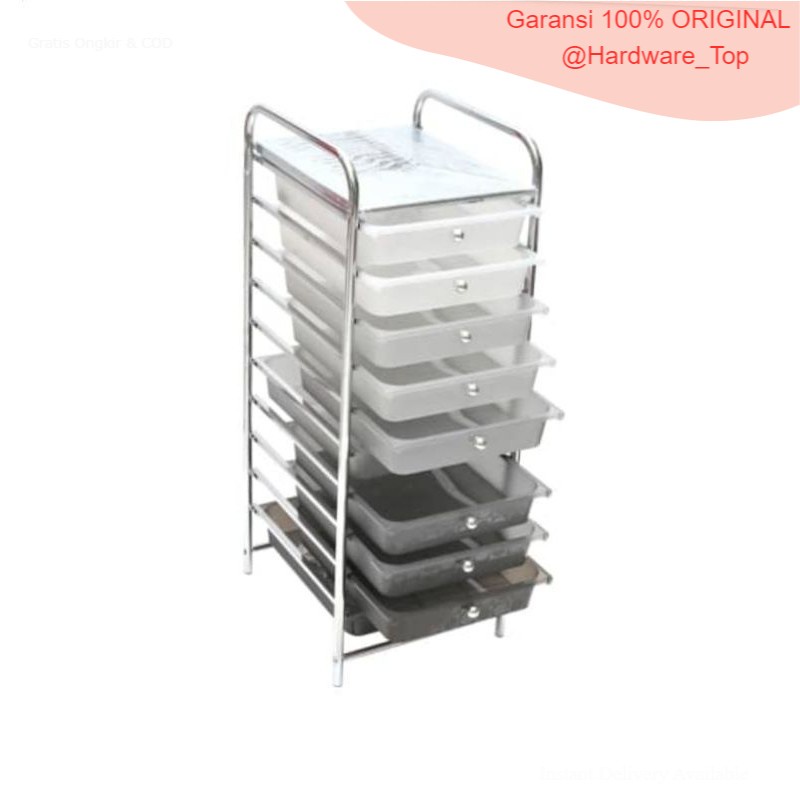 Jual Krisbow Rak Laci Penyimpanan 10 Tingkat / Rak / Rak Salon / Rak ...