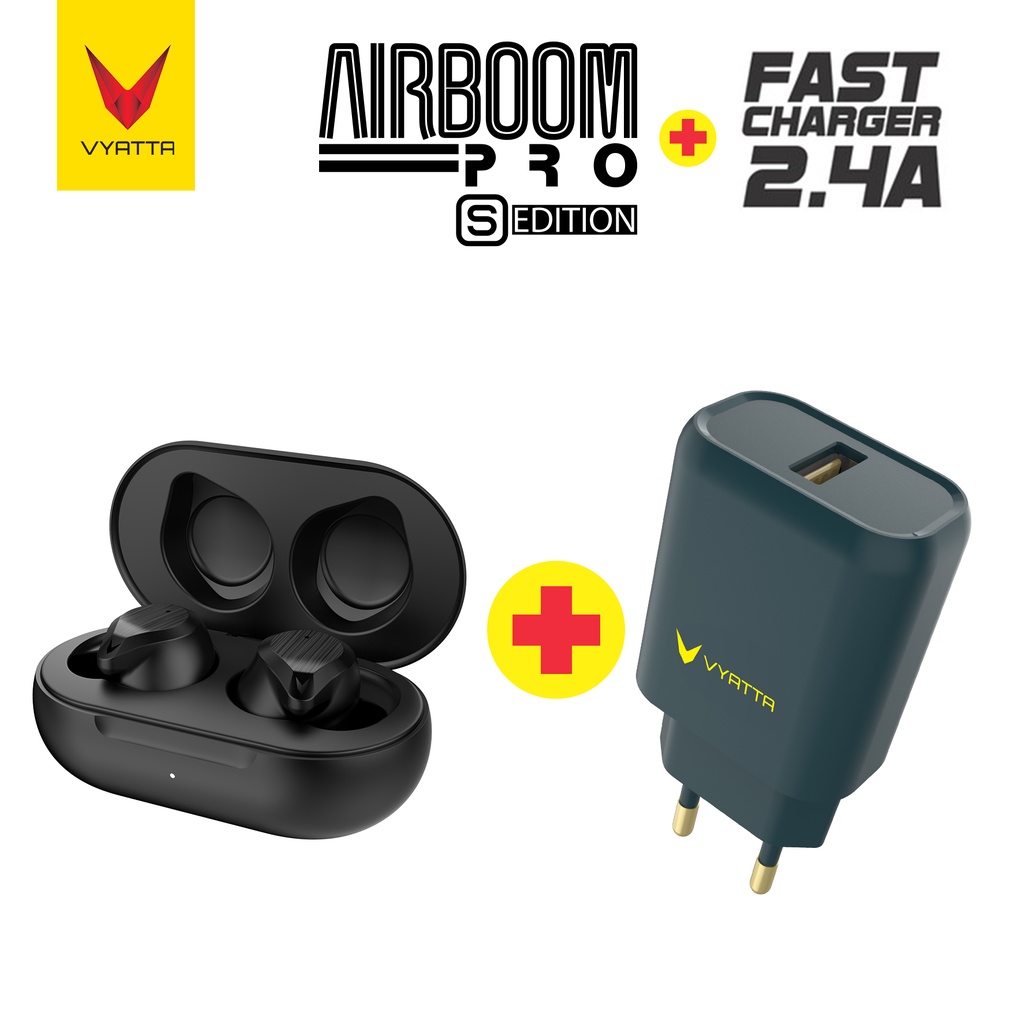 Jual Vyatta Airboom Pro S Tws Bluetooth Headset Earphone Enc Eq Setting ...