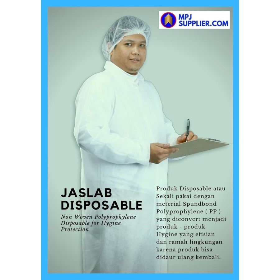 Jual JASLAB DISPOSABLE MEDIS SEKALI PAKAI MODEL PEREKAT VELCRO | Shopee ...