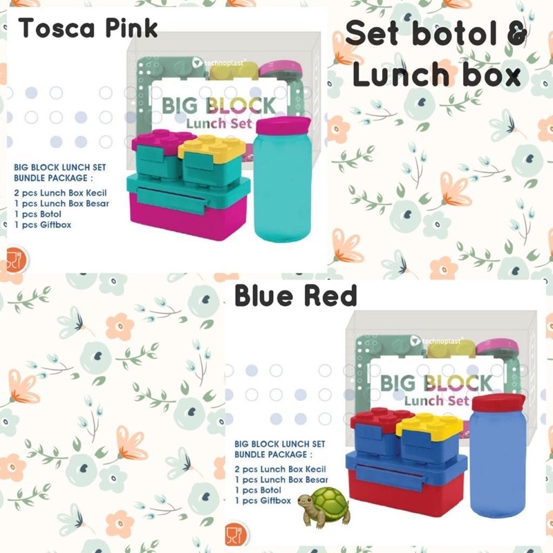Jual Technoplast Big Block Lunch Set | Shopee Indonesia