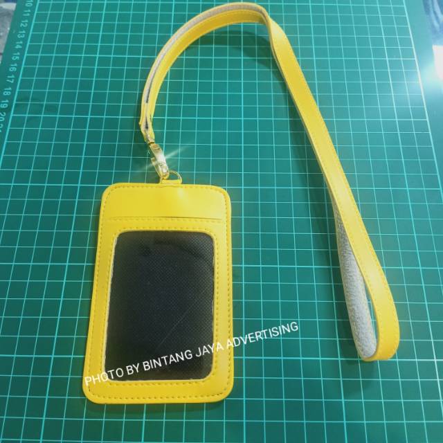 Jual ID CARD TALI KUNING DOFF 4 SLOT CARD | Shopee Indonesia