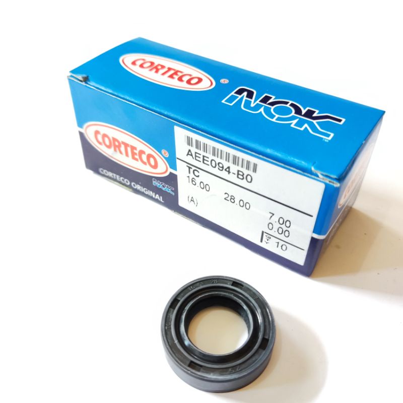 Jual Oil Seal TC 16 28 7 AEE094-B0 Corteco Original NOK Sil Oli Mesin ...