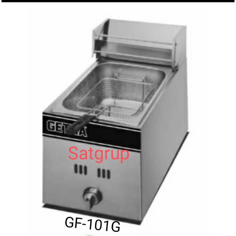 Jual mesin deep fryer gas 6 liter/alat penggorengan ayam, ikan, kentang ...