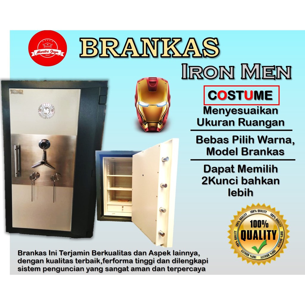 Jual Brankas Anti Api, IRON MAN BRANKAS, COSTUME TERTERA, ukuran ...