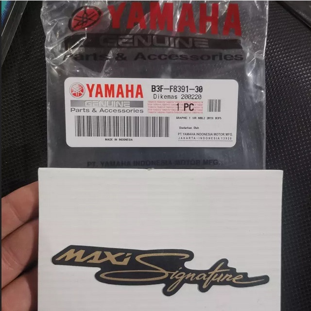 Jual STICKER LOGO YAMAHA MAXI SIGNATURE NMAX , LEXI ASLI PABRIKAN ...