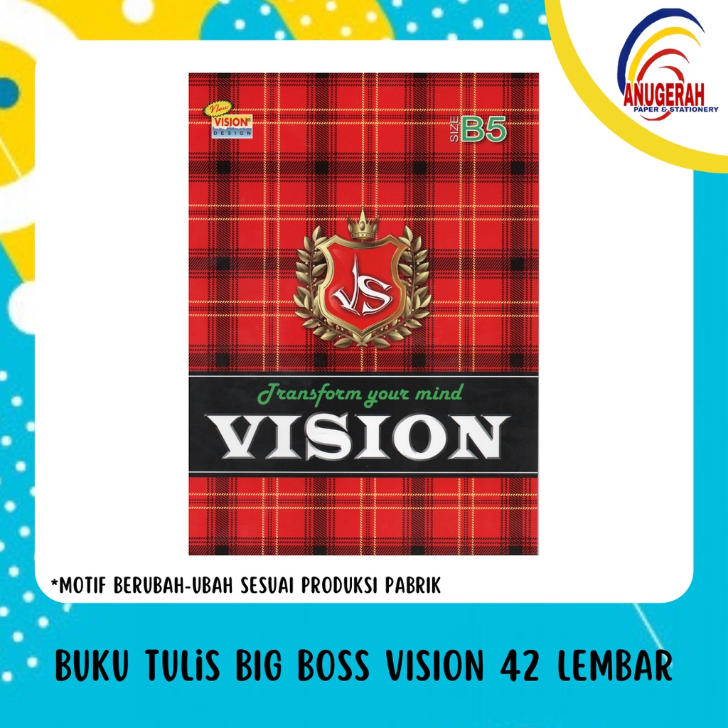 Jual Buku Tulis VISION Big Boss 42 (PAK) | Shopee Indonesia