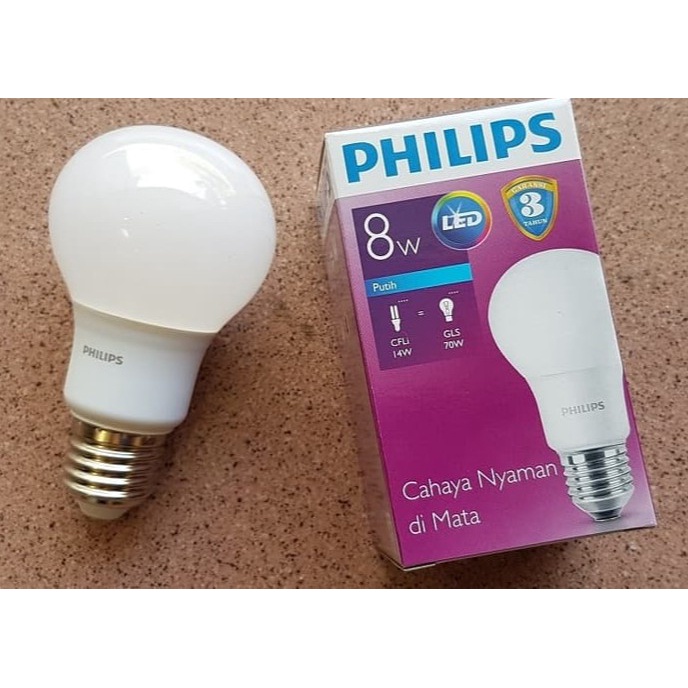 Jual Philips LED Bulb 8 Watt 8w 8watt 8w / Bohlam Philips LED | Shopee ...