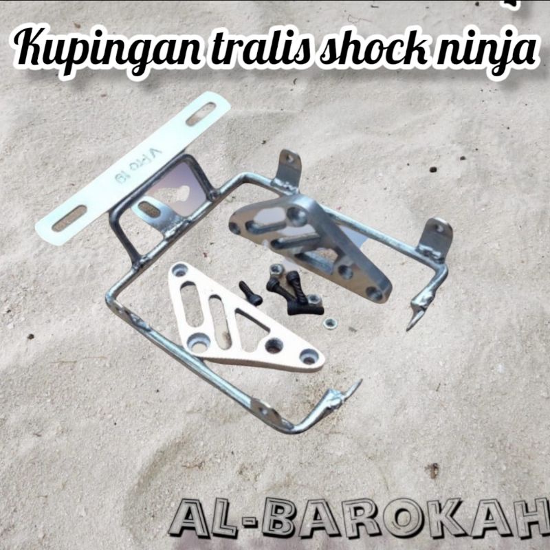 Jual kupingan teralis pesek model CNC PNP shock Ninja R /RR rangka CB ...